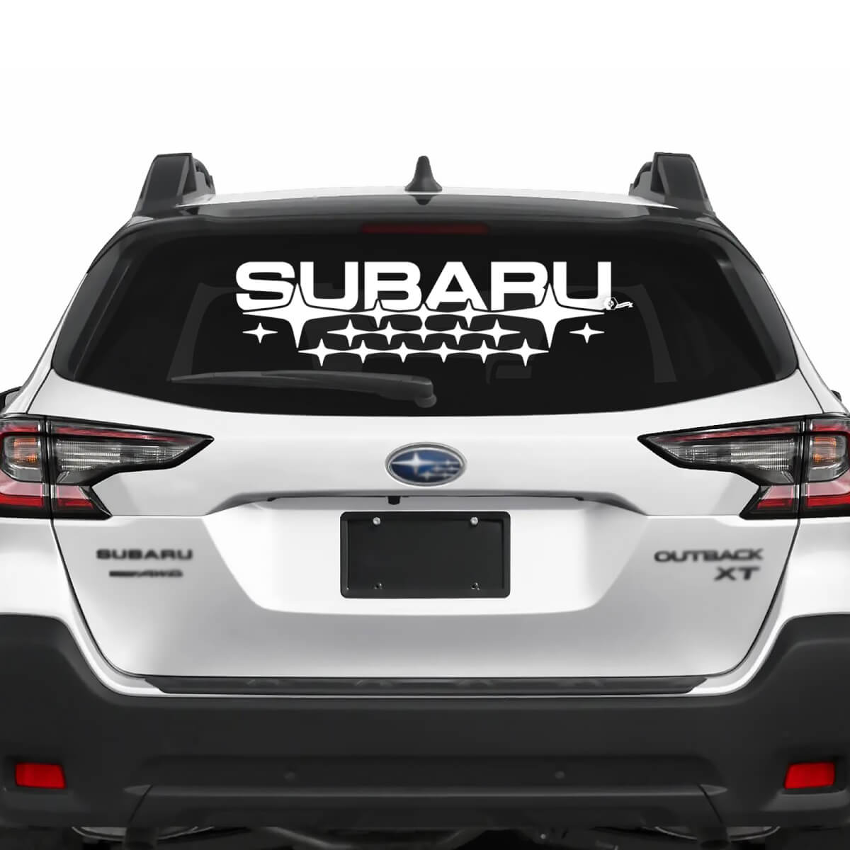 Subaru Outback achterruit sterren vinylsticker sticker graphic