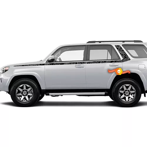 Lexus GX470 Retro Vintage Enorme Body Stripes Side Decal Graphics